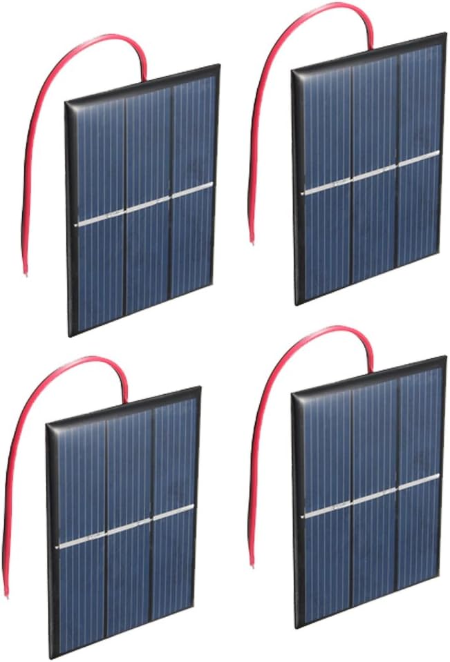 Amazon.com: Set of 4 Pieces NUZAMAS 1.5V 0.65W 60X80mm Micro Mini Solar ...