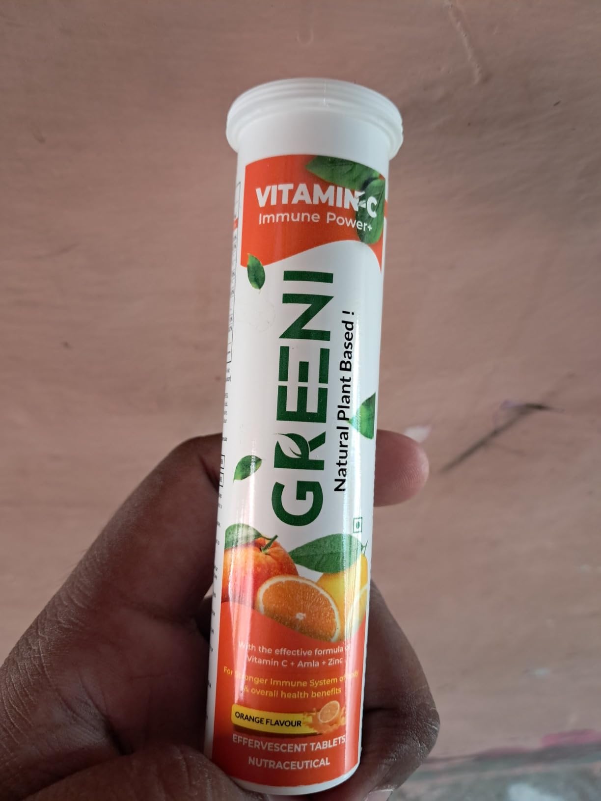 Greeni Vitamin C Immunity Power (Orange Flavour) | 15 Effervescent ...