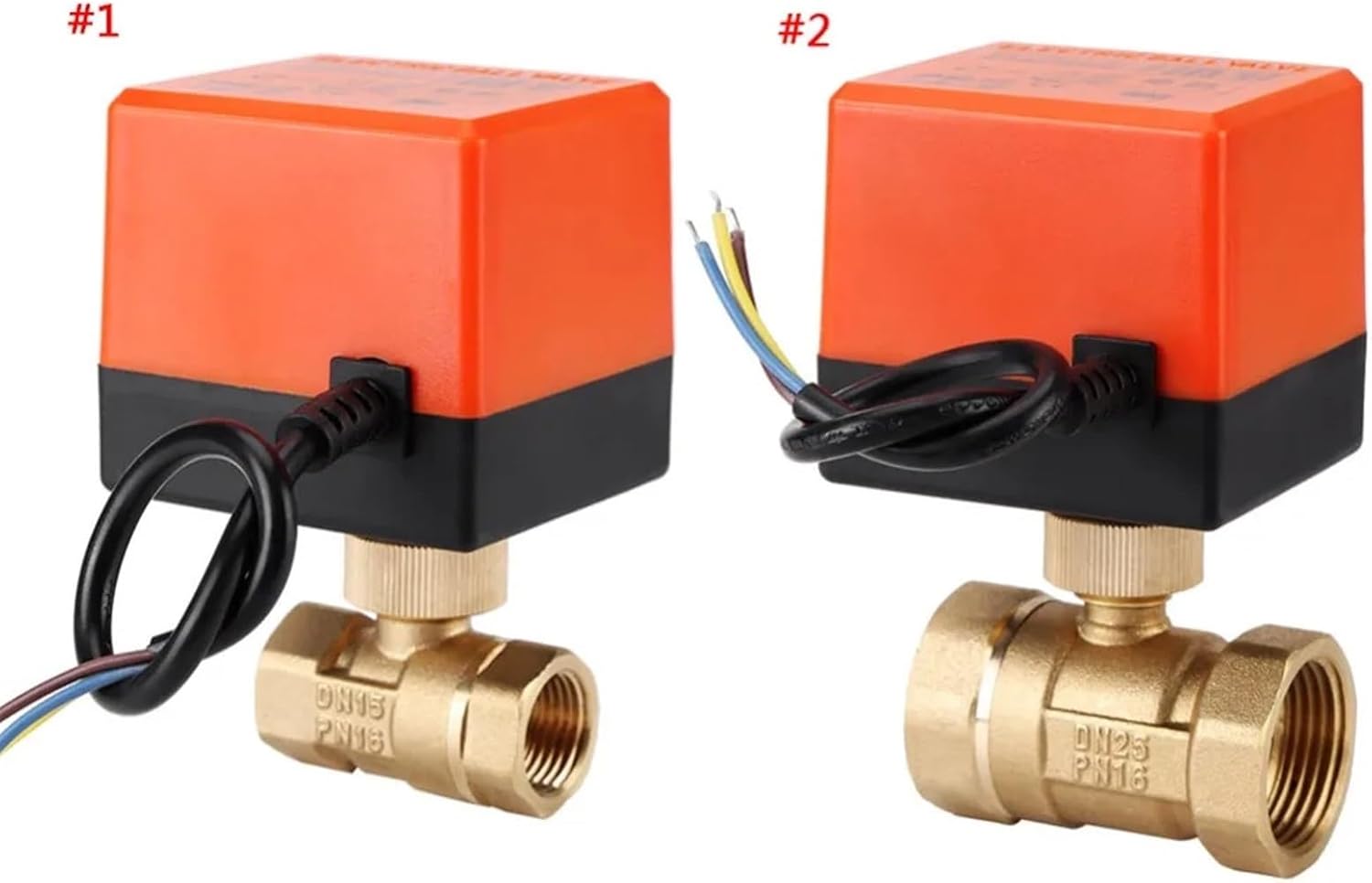 Amazon.com: DN15 DN20 DN25 AC 220V Brass Electric Motorized Thread Ball ...