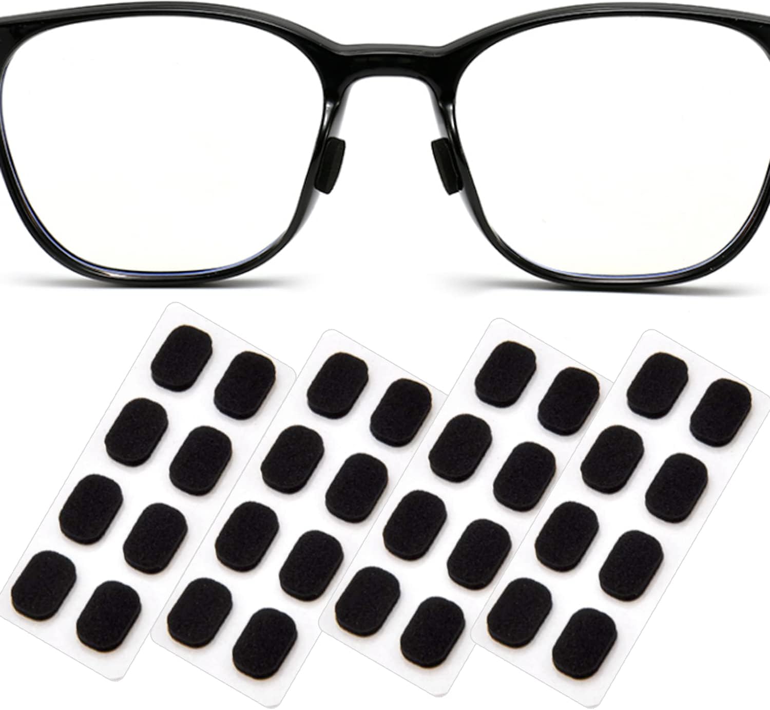 Amazon.com: 16 Pairs Eyeglass Nose Pads Foam Nose Cushion Anti Slip ...