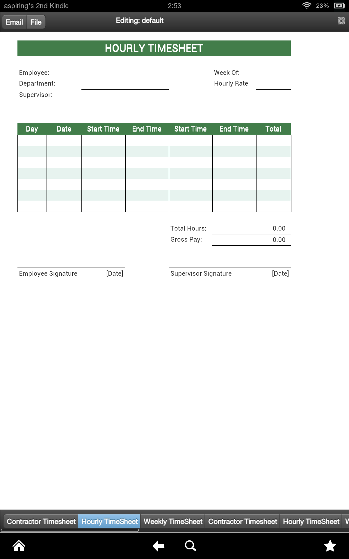 Contractor Timesheets - App on Amazon Appstore