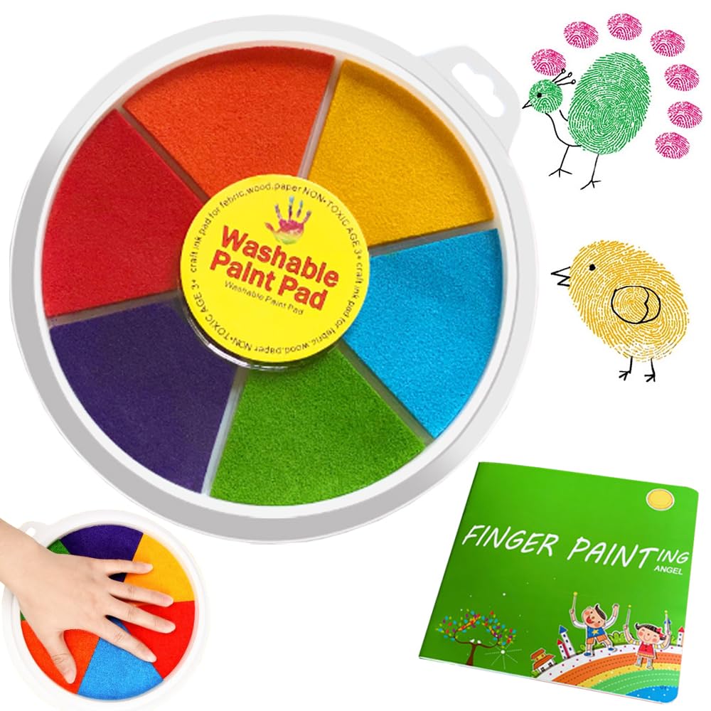 Amazon.com: Funny Finger Painting Kit, Kids Washable Finger Paint Set ...