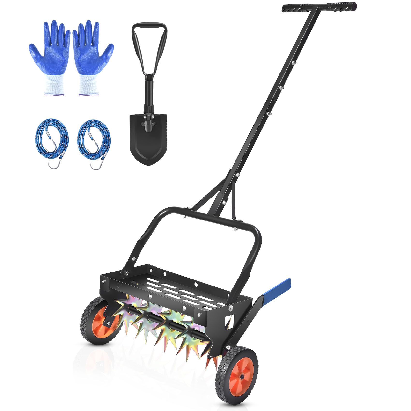 Snapklik.com : HOPERAN 18" Push Spike Aerator, Upgraded Heavy Duty ...