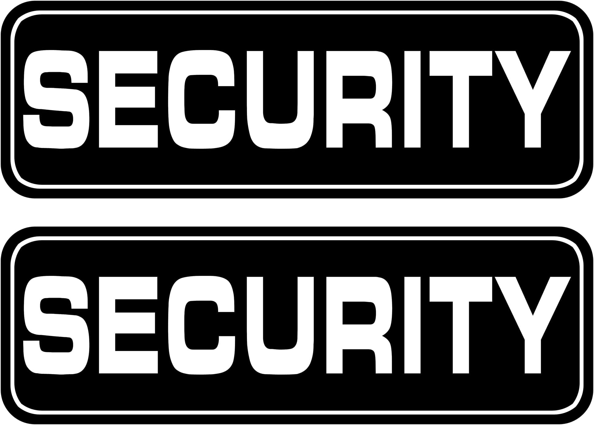 Amazon.com: 2 Pack (18×6") Heavy Duty Security Officers Magnetic Signs ...
