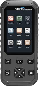 Veepeak OBD2 Scanner Car Battery Tester 12V, Automotive 2 in 1 OBD II ...