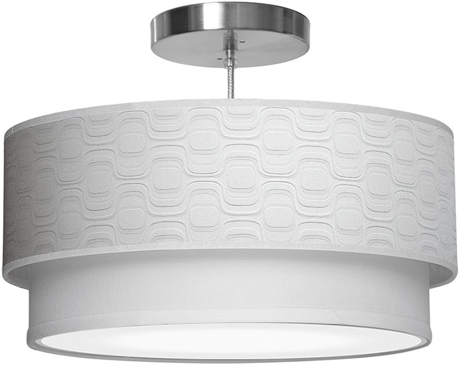 Seascape Luther Photo Texture Retro Neutral Lamp 16x16x7.5 - Ceiling ...