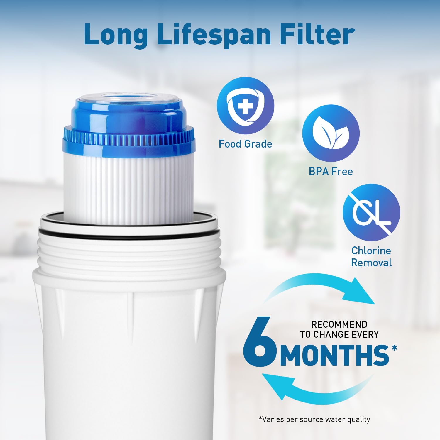 Snapklik.com : PDR-FG15 25"x10" GAC Granular Activated Carbon Water ...