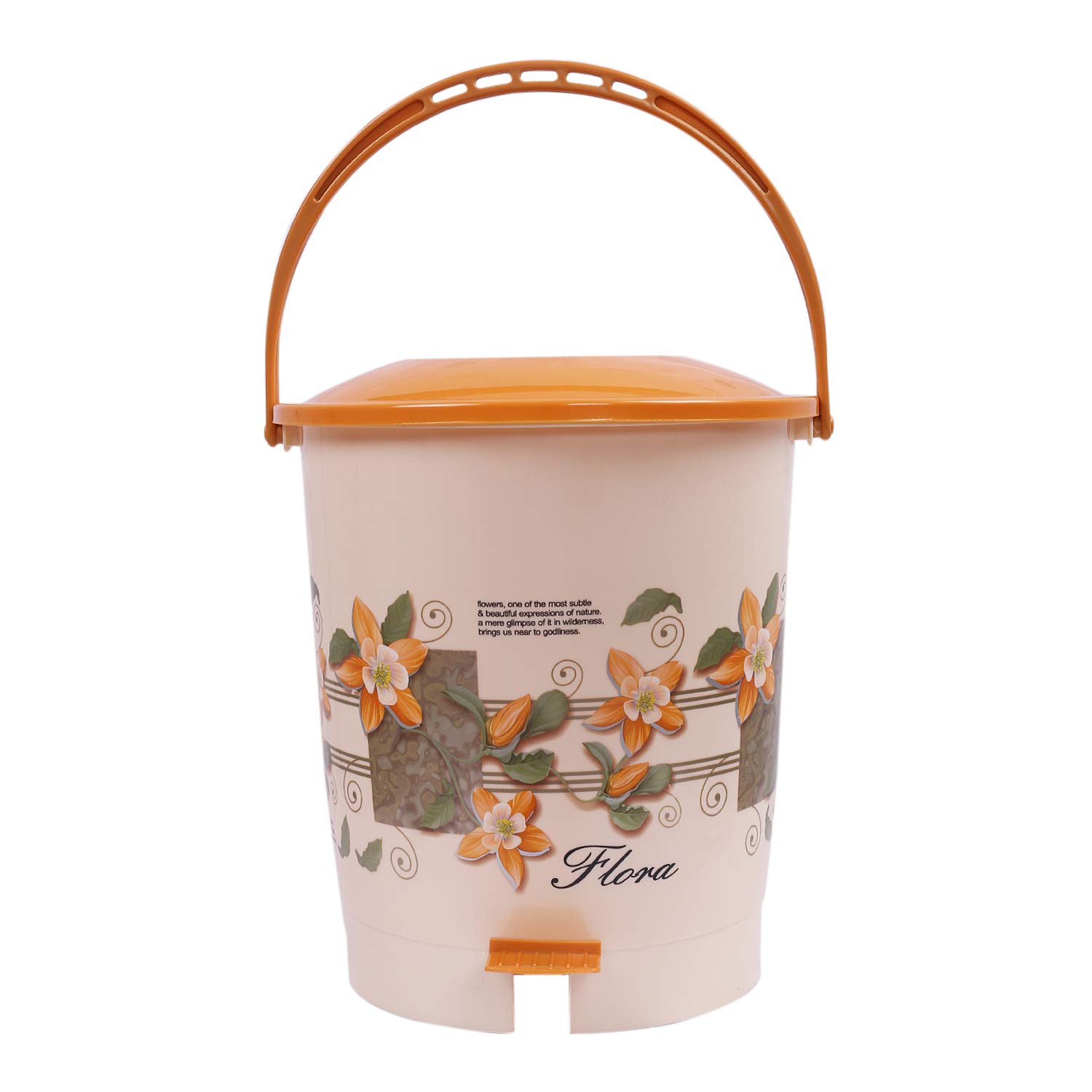 Buy Kuber Industries Virgin Plastic Dustbin Garbage Bin with Handle, 10 ...