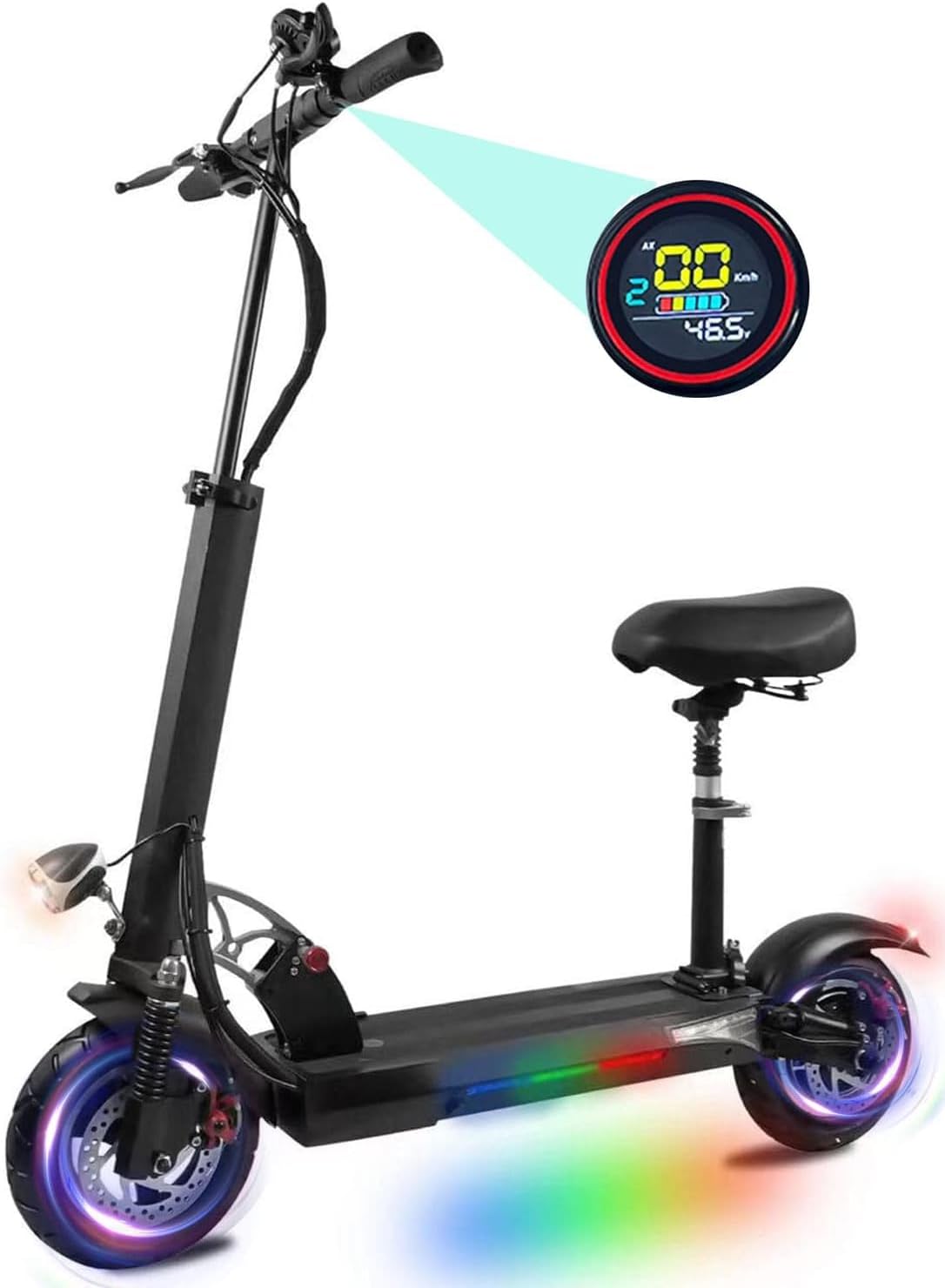 Amazon.com: Electric Scooter Adults-800W Motor Up to 30 Mph & 31 Miles ...