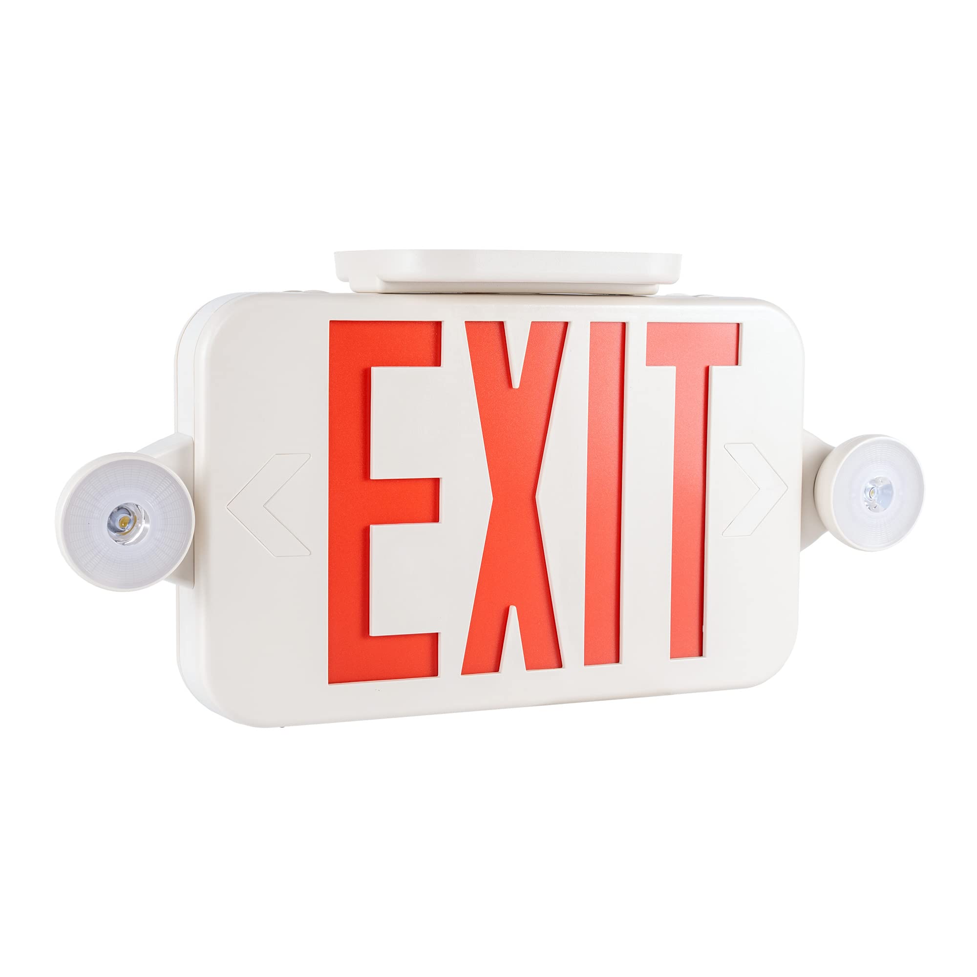 Buy Gruenlich LED Combo Emergency EXIT Sign with 2 Adjustable Head ...
