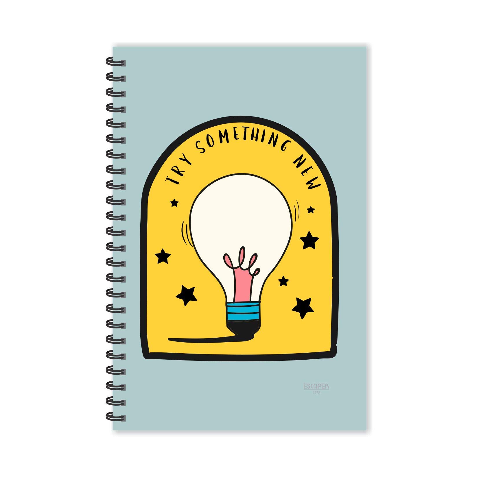 Escaper Try Something New Motivational Quotes Diary Ruled A5 8 ...