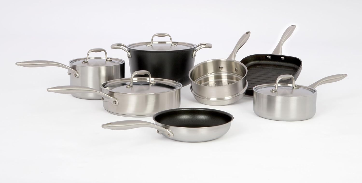 Amazon.com: Unity by Regal Ware 11-Piece Tri-Ply Cookware Set: Home ...
