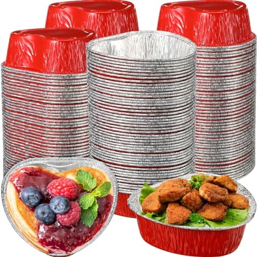 Amazon.com: Honeydak Heart Shaped Cake Pans Valentine's Day Aluminum ...