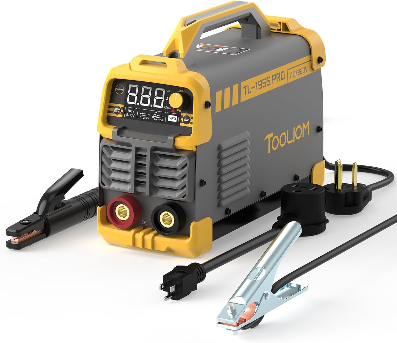 TOOLIOM 195A Stick Welder 110/220V Dual Voltage Lift TIG Welder LCD ...