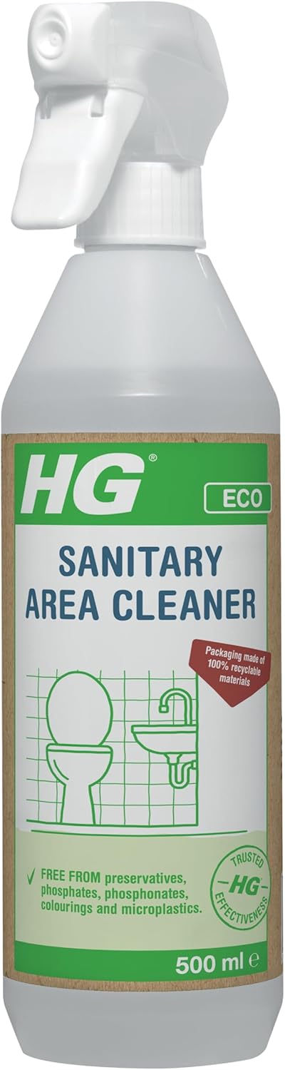 HG ECO Sanitary Area Cleaner, Bathroom Cleaner Spray, Sink, Tap ...