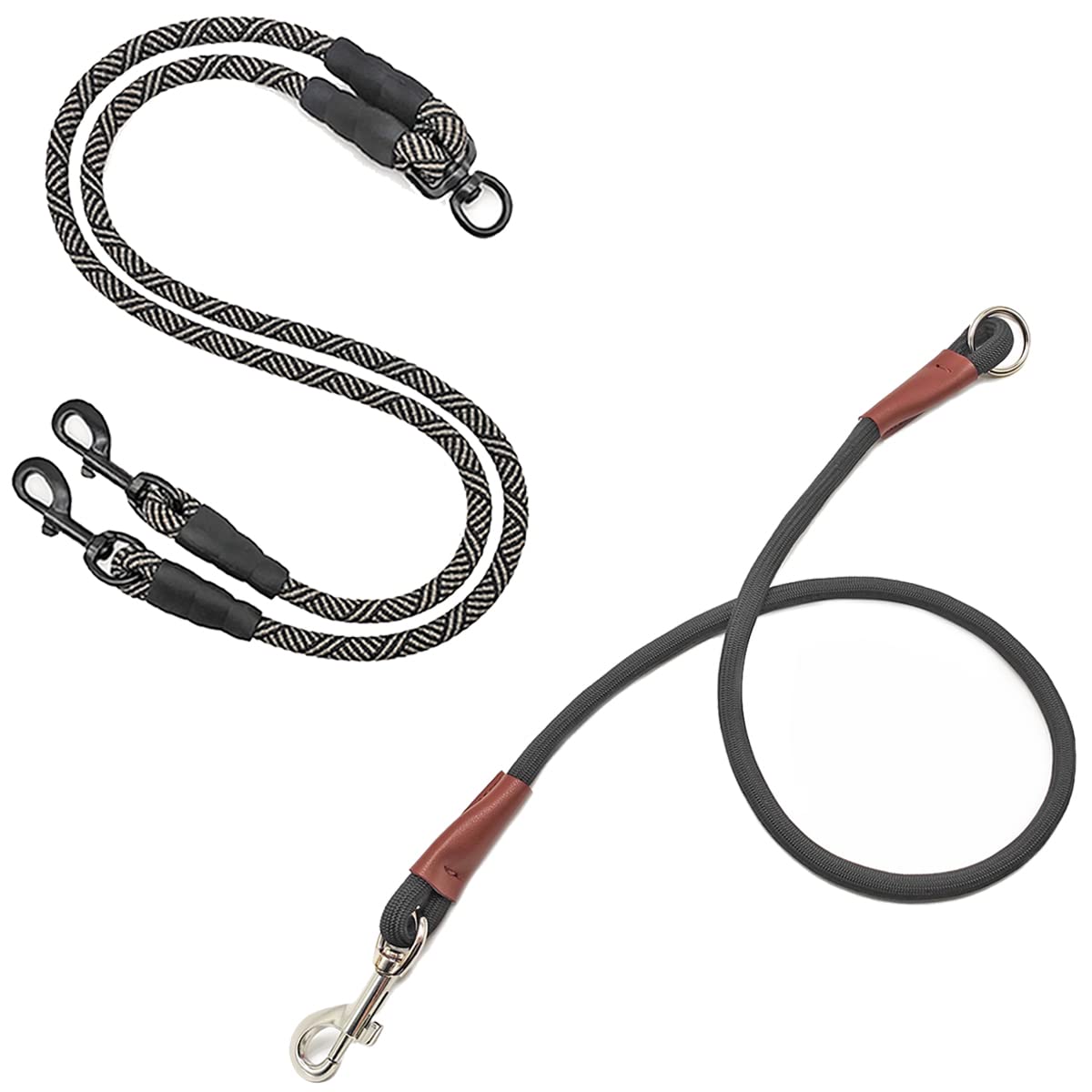 Amazon.com : Mycicy 3FT Dog Extension Rope+ Double Dog Leash Coupler ...