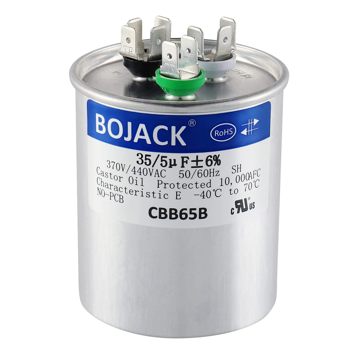 BOJACK 97F9899 35+5uF 35 MFD 440V Upgraded Replacement Round Capacitor: Amazon.com: Industrial ...