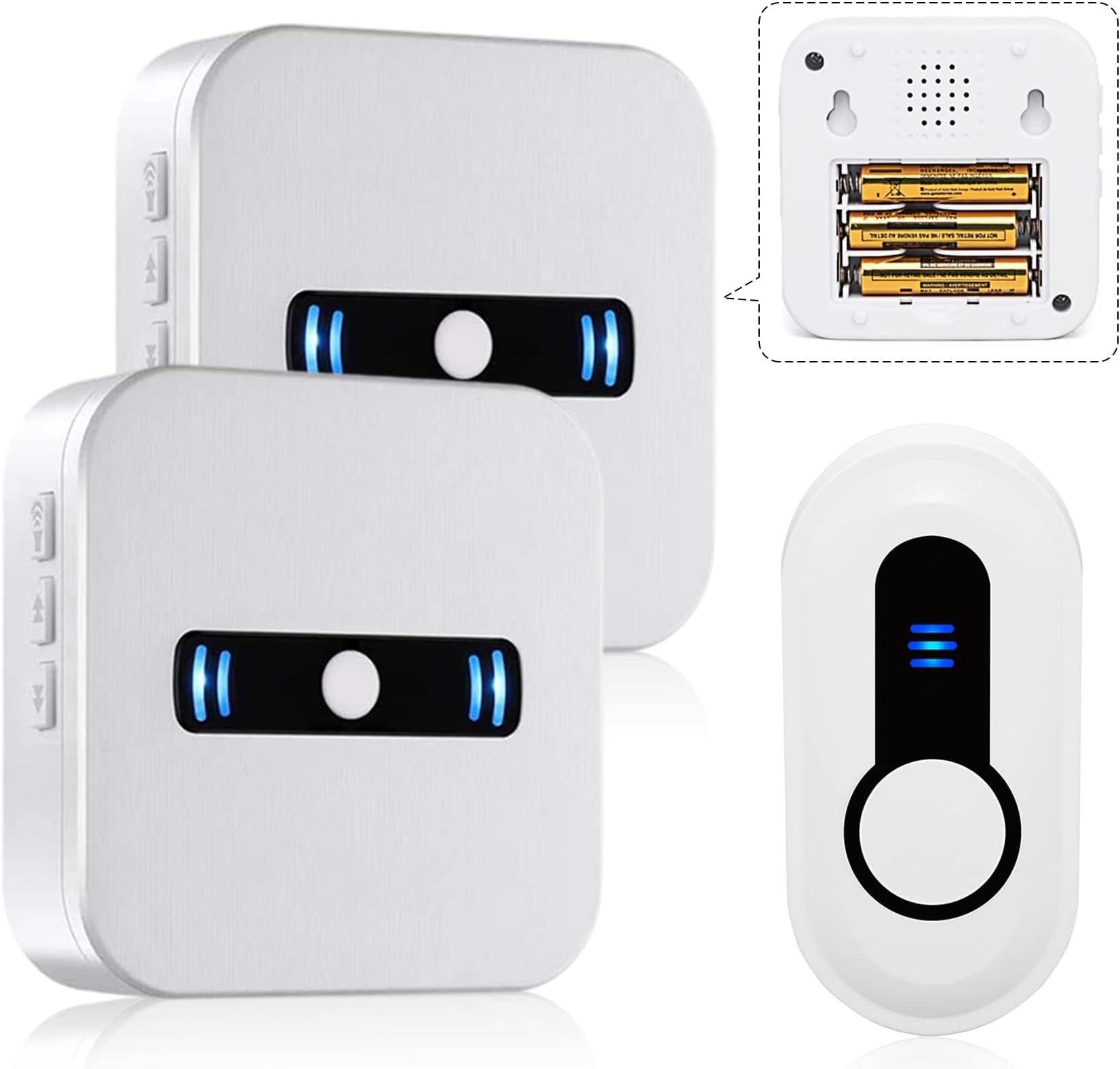 Timbre iInalámbrico para Casa, Timbres Inalámbricos para Puerta con 1 ...