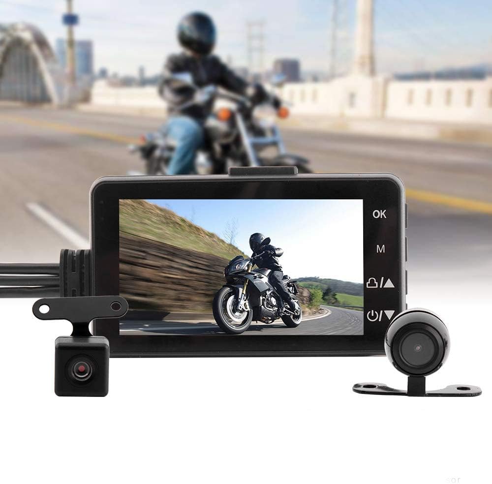 Motorcycle Recording Camera Dash Cam Waterproof Front and Rear ...