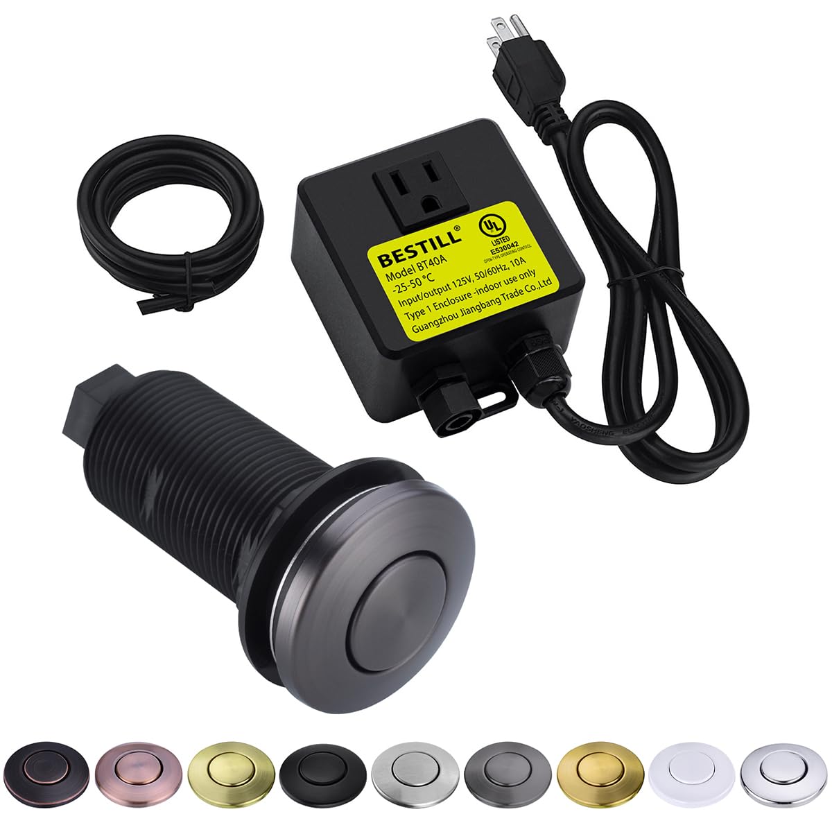 Snapklik.com : BESTILL Garbage Disposal Air Switch Kit, UL Listed, Sink ...