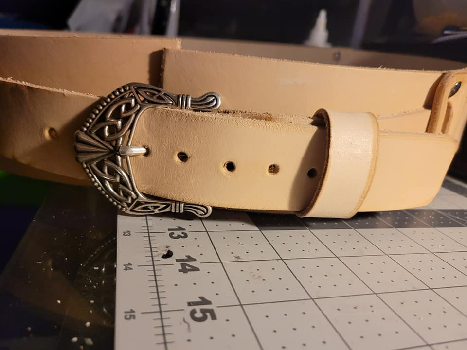 Amazon.com: 1" Wide Belt Strap Heavy Weight Natural Cowhide Leather ...