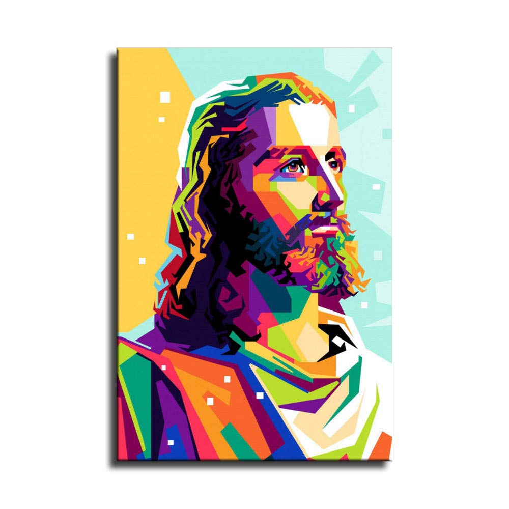 Jesus Pop Art Jesus Pop Art " Packing Tape On Glass. Artist: Slava