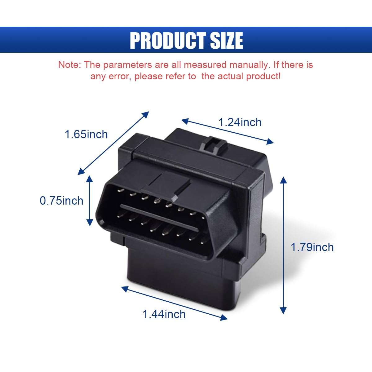 Snapklik.com : OBD2 Splitter, OBD II Full 16pin Port 1 Male To 2 Female ...