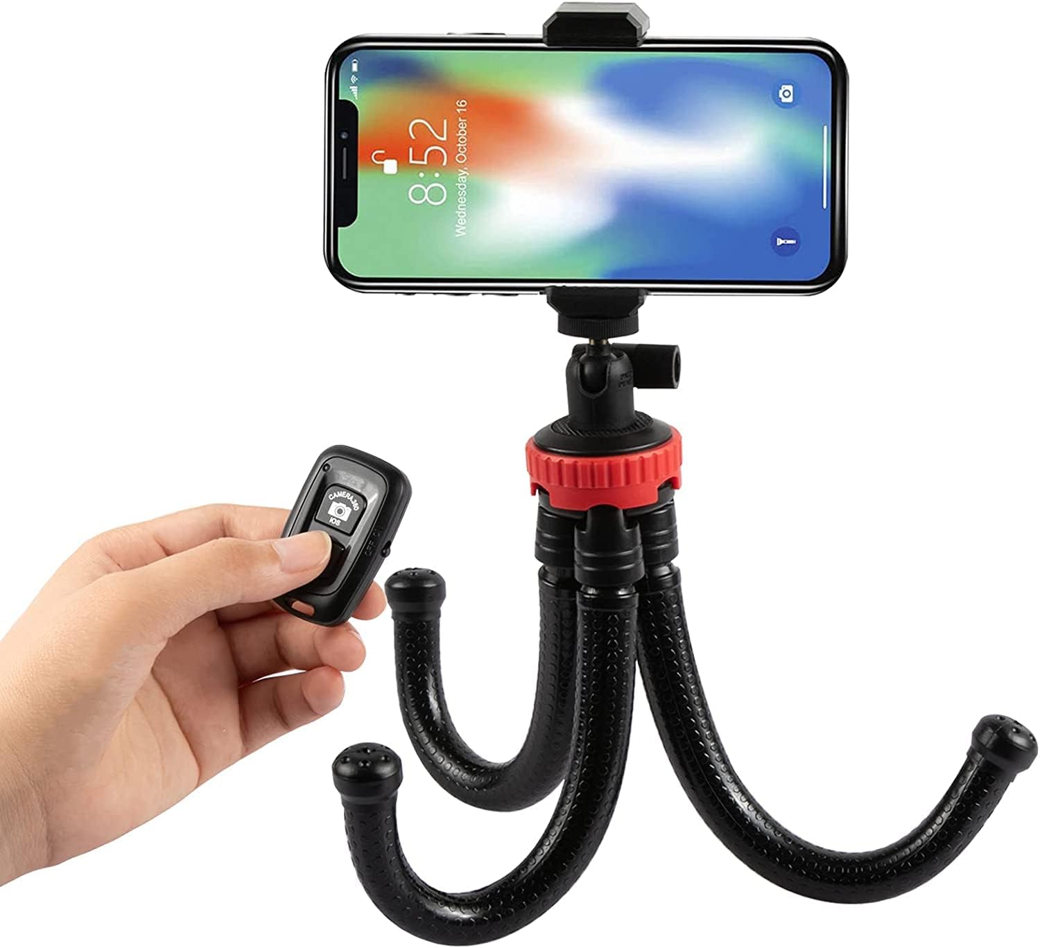 Octopod Tripod with Bluetooth Remote Control, Flexible Tripod, Smart ...