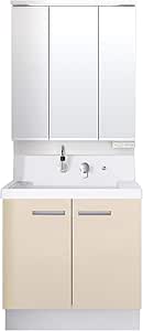 Amazon | 【施工付き】LIXIL(リクシル) INAX 洗面化粧台 セット K1シリーズ シングルレバーシャワー水栓 扉タイプ ライトベージュ 間口750mm K1N5-755SY ...