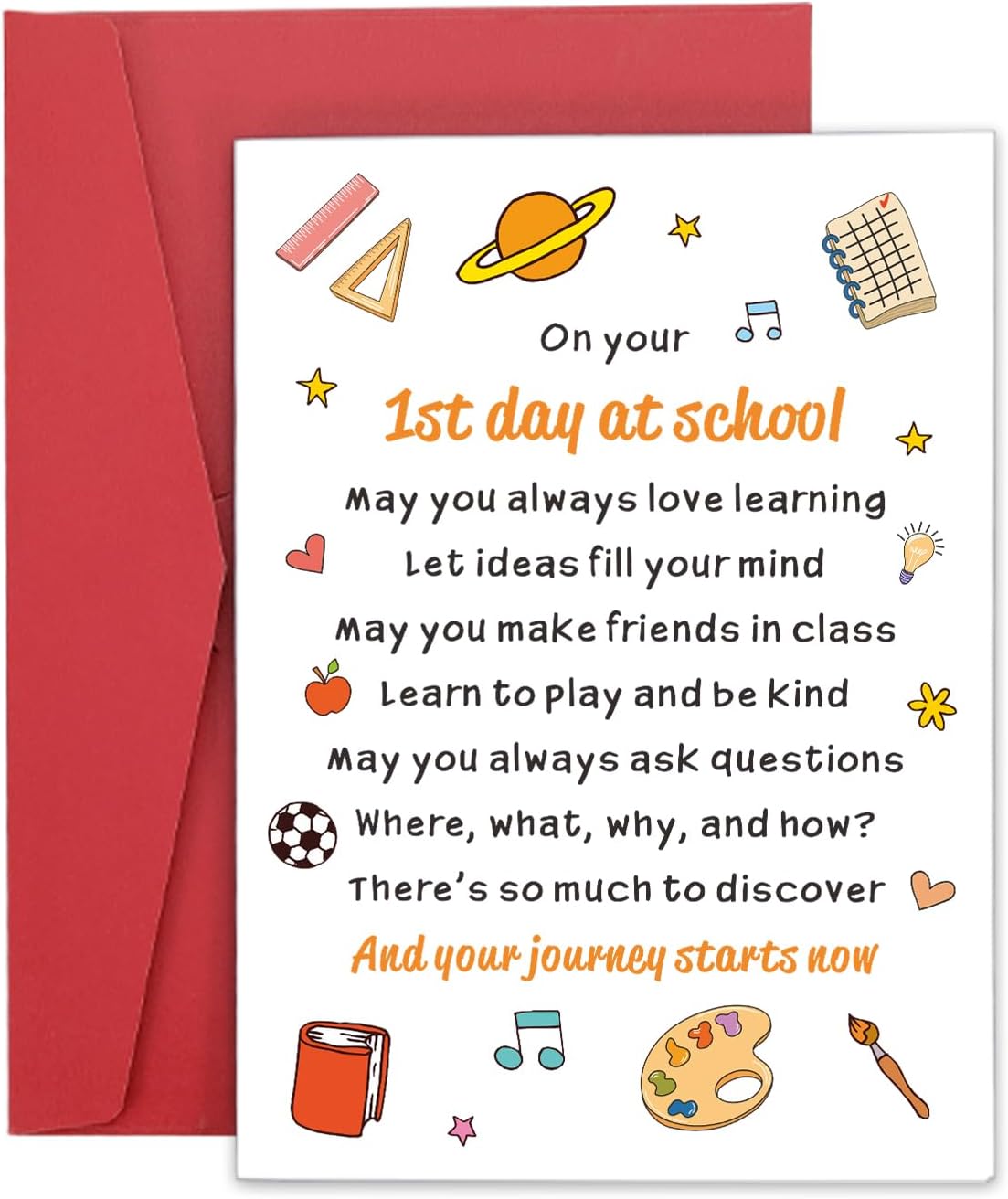 Amazon.com : Twizler First Day At School Card with Cute Ducklings ...
