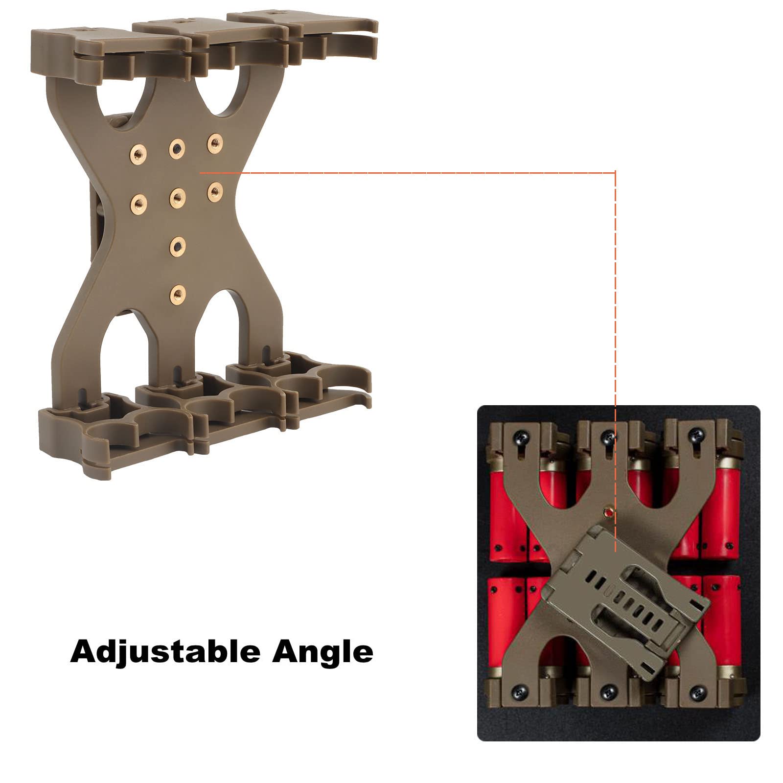 Snapklik.com : Adjustable Angle And Height Shotgun Shell Clip 4x3 -12 ...