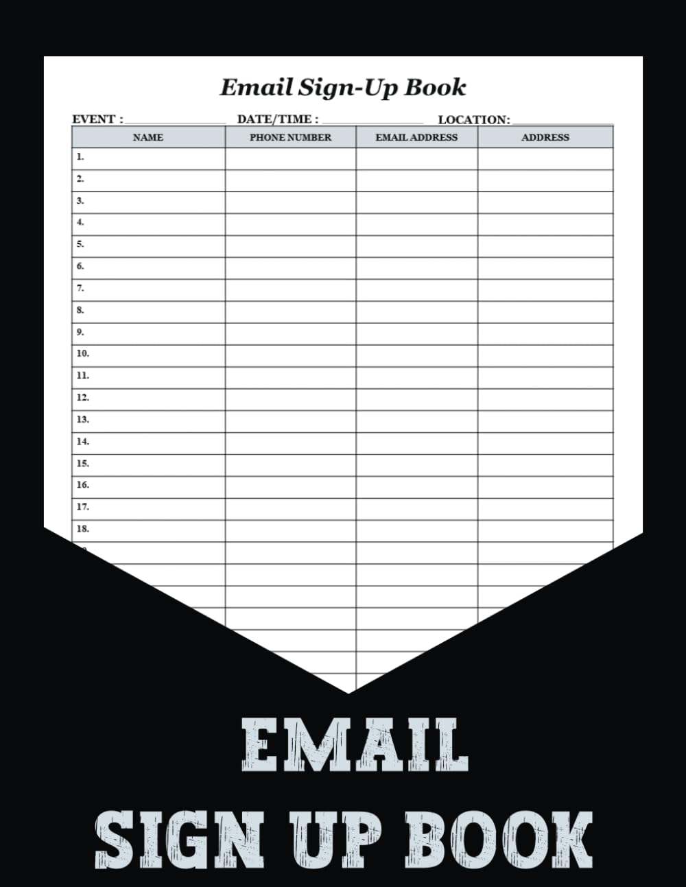 Amazon.com: Email Sign Up Book: The email sign-up book is a simple way ...