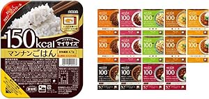 Amazon | 【セット買い】大塚食品 150kcal マイサイズ マンナンごはん 140g×6個 & 100kcal マイサイズ 2週間セット 14食 | マイサイズ | ごはんパック 通販