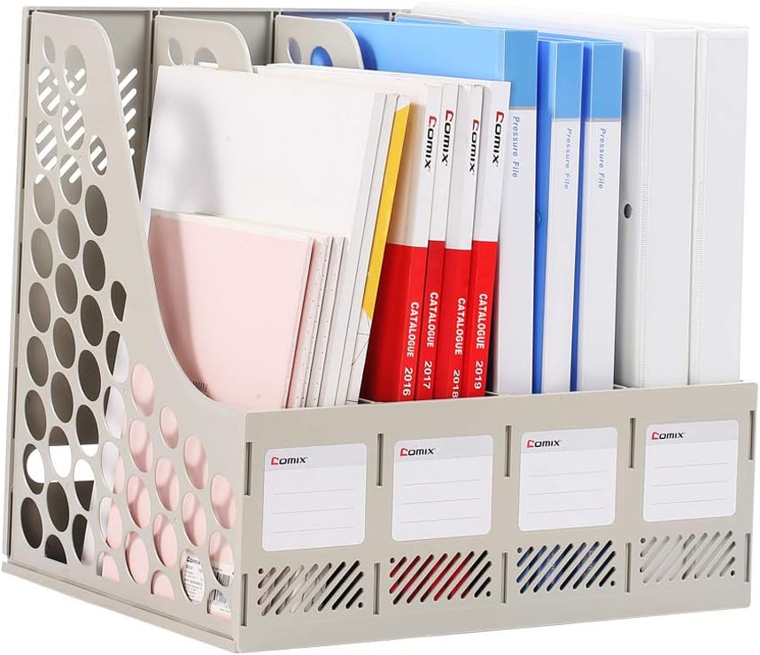 Amazon.com: Ysenchan Magazine File Holder, Plastic File Folder Holder ...