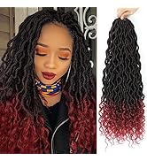 Amazon.com : 7 Packs 22 Inch Faux Locs Crochet Hair Pre Looped Soft ...