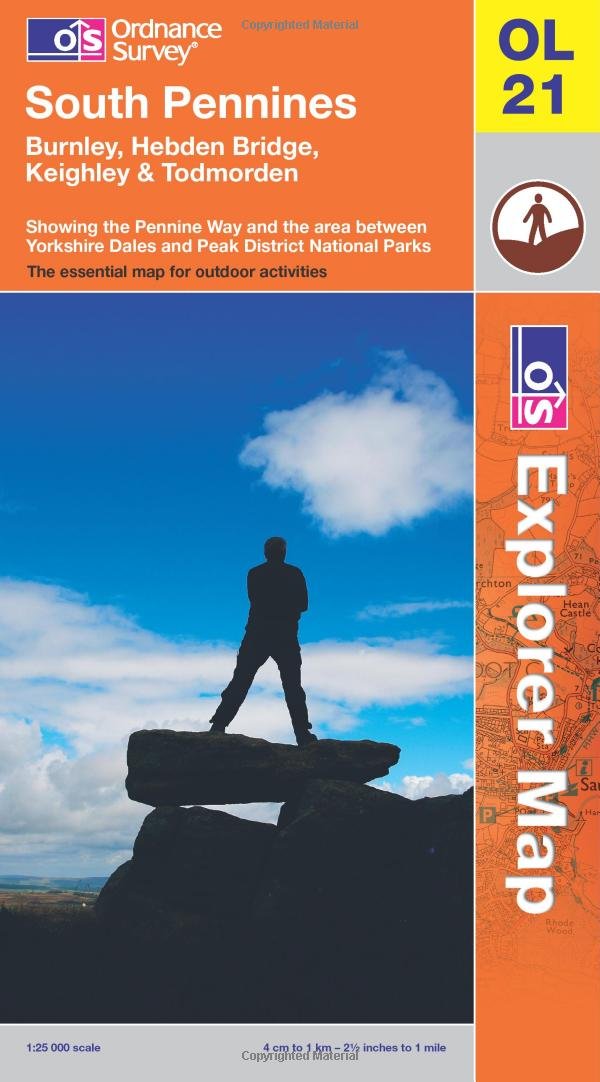 South Pennines (OS Explorer Map): OL21 : Ordnance Survey: Amazon.co.uk ...