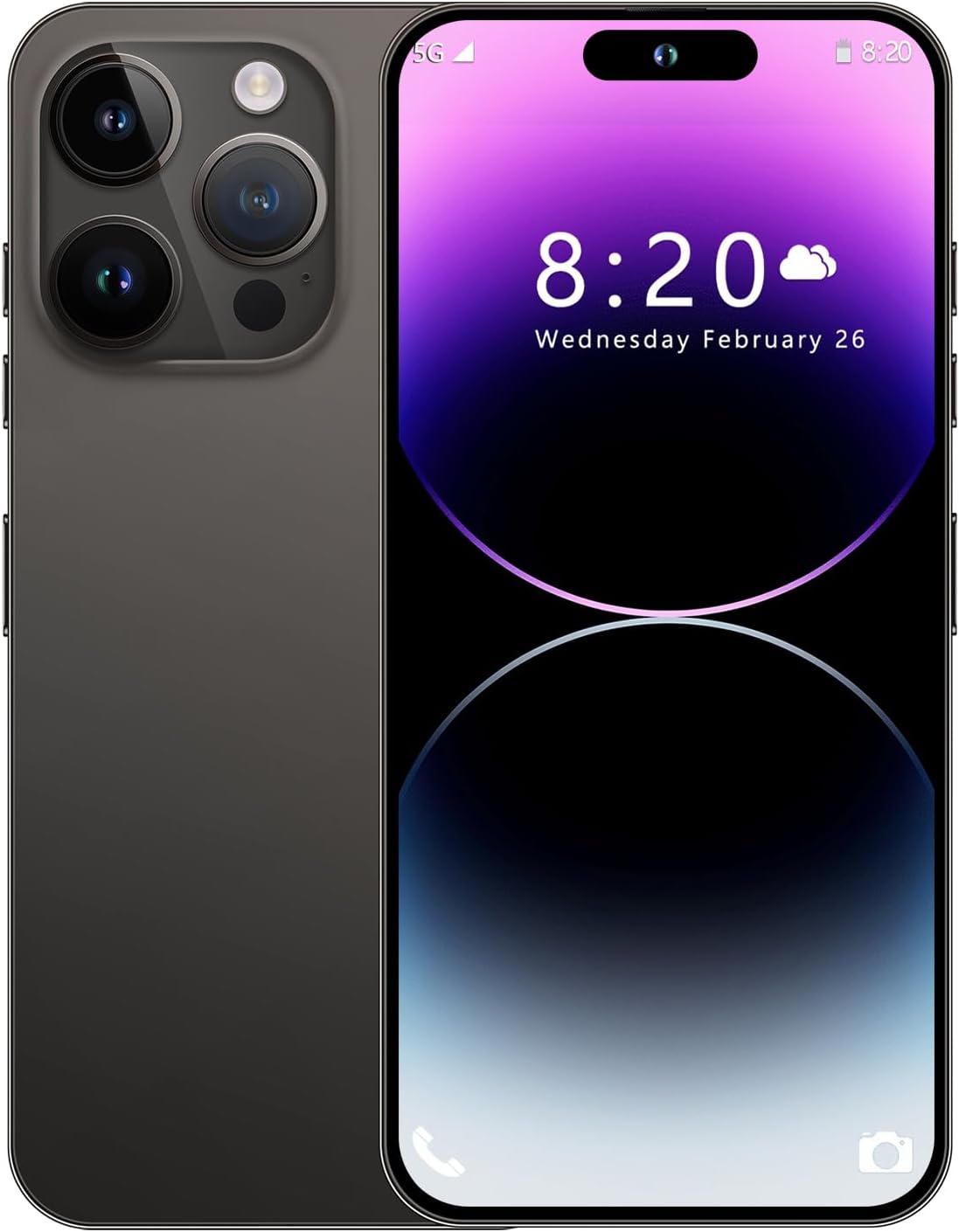 Amazon.com: A SLICE RED I14 Pro Max Unlocked Cell Phone,Long Battery ...