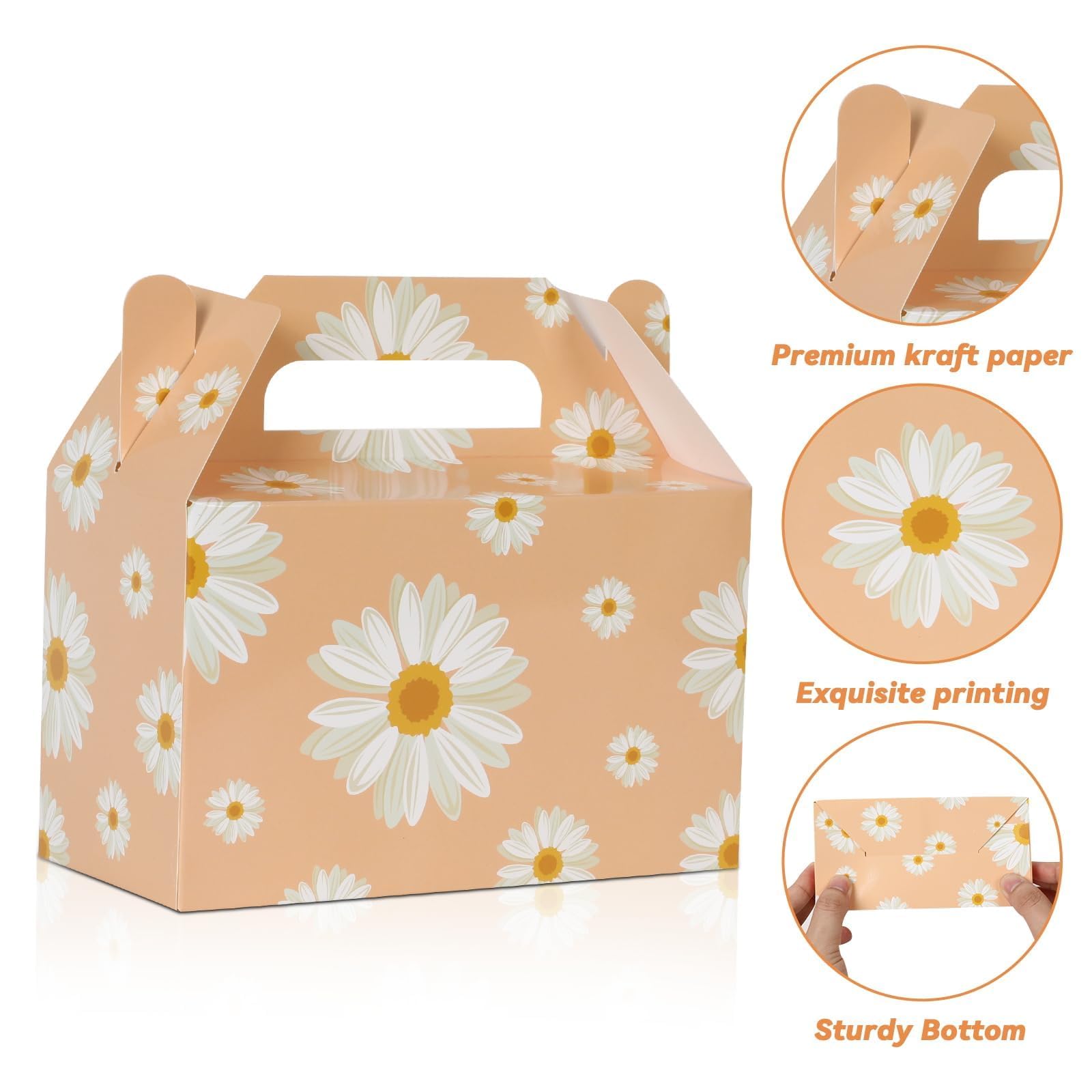 Snapklik.com : 12 Pcs Daisy Flower Treat Boxes Party Supplies Hippie ...