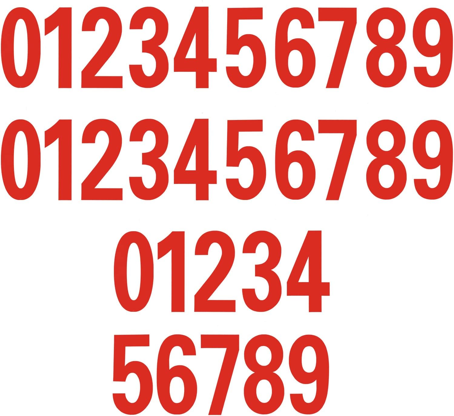 Amazon.com: HIQU and HIST Reflective Mailbox Numbers, 4 Sets Large 0-9 ...