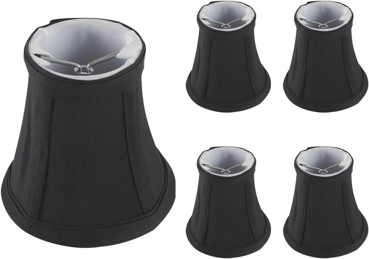 EFINEHOME Mini Lamp Shade Clip On Bulb for Candelabra Bulbs- Barrel ...