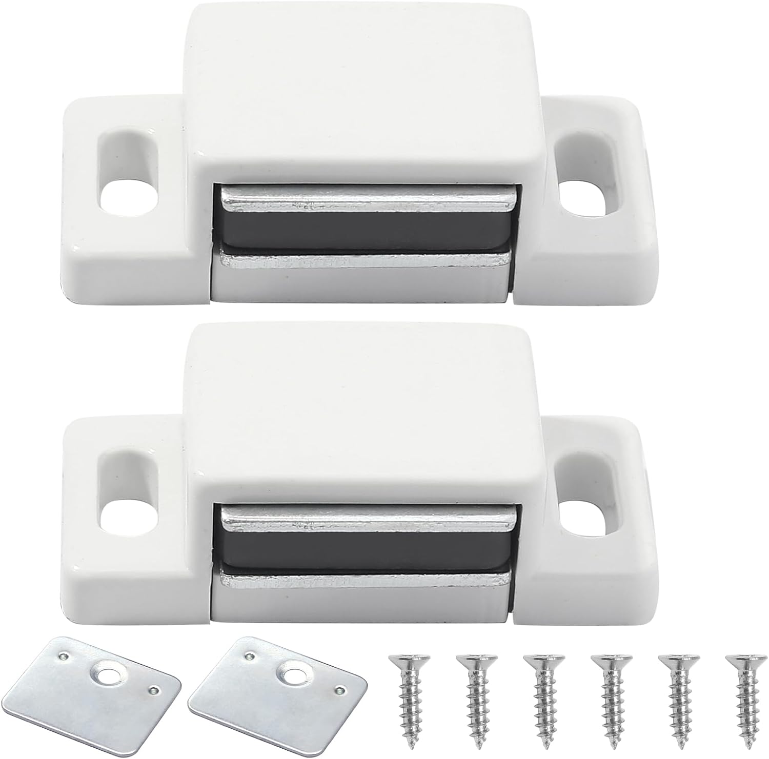 SOVNSG 2 PCS Magnetic Door Catch,Single Magnetic Catch White Shutter ...