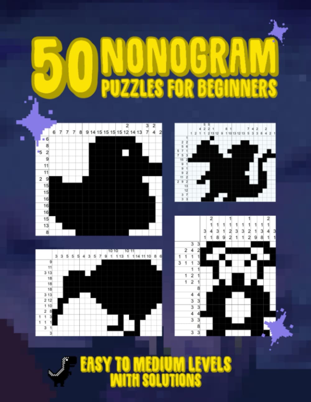 50 Nonogram Puzzles for Beginners: Easy to Medium Japanese Logic ...