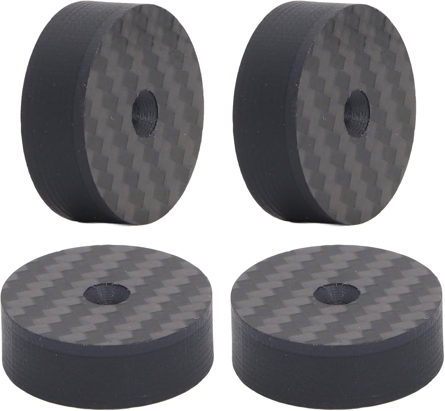 4 Pcs Speaker Isolation Feet, Carbon Fiber Shock Absorber Speaker Spike ...
