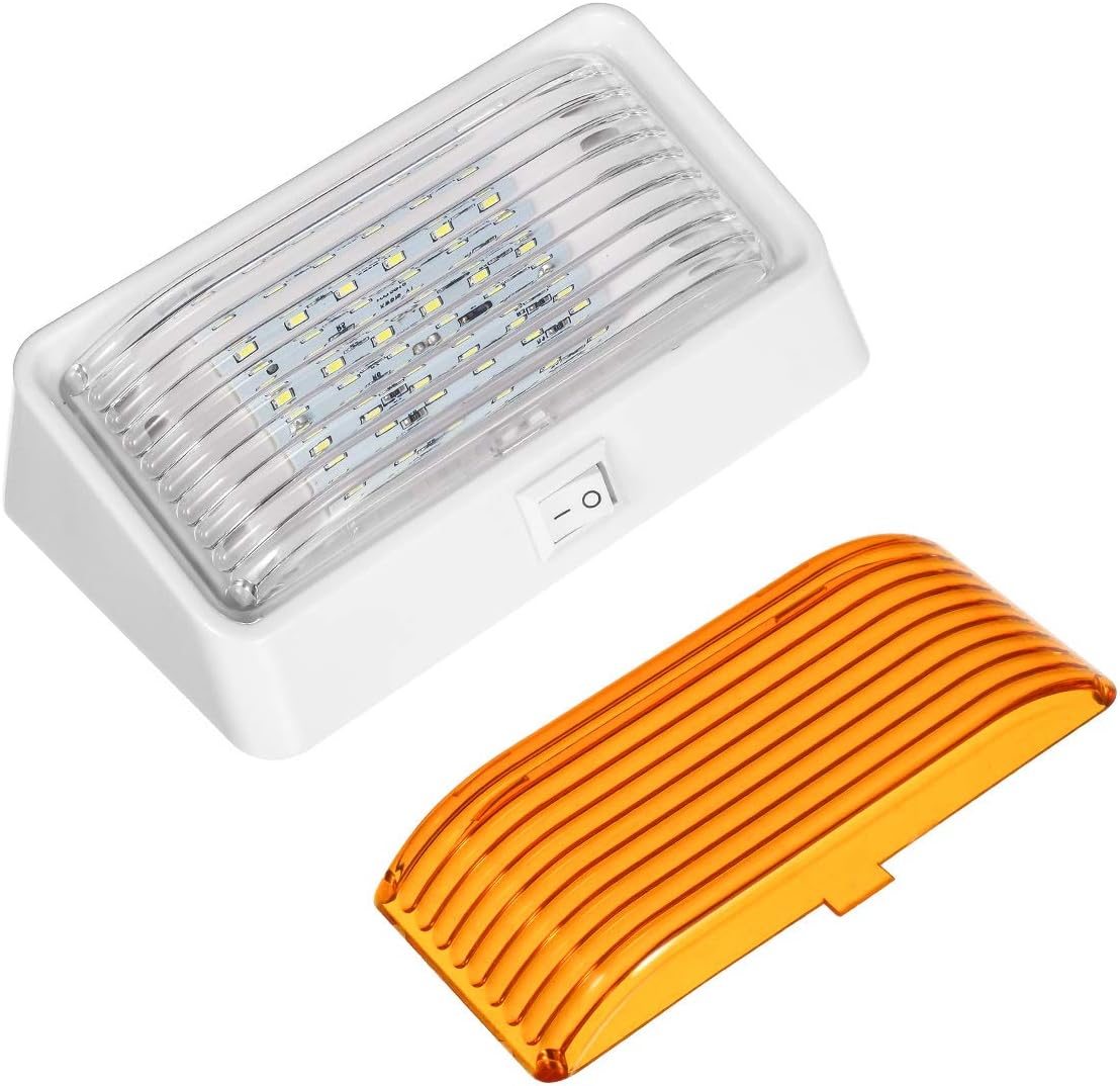 LED RV Exterior Porch Utility Light with Switch - 12v 280 Lu : Amazon ...