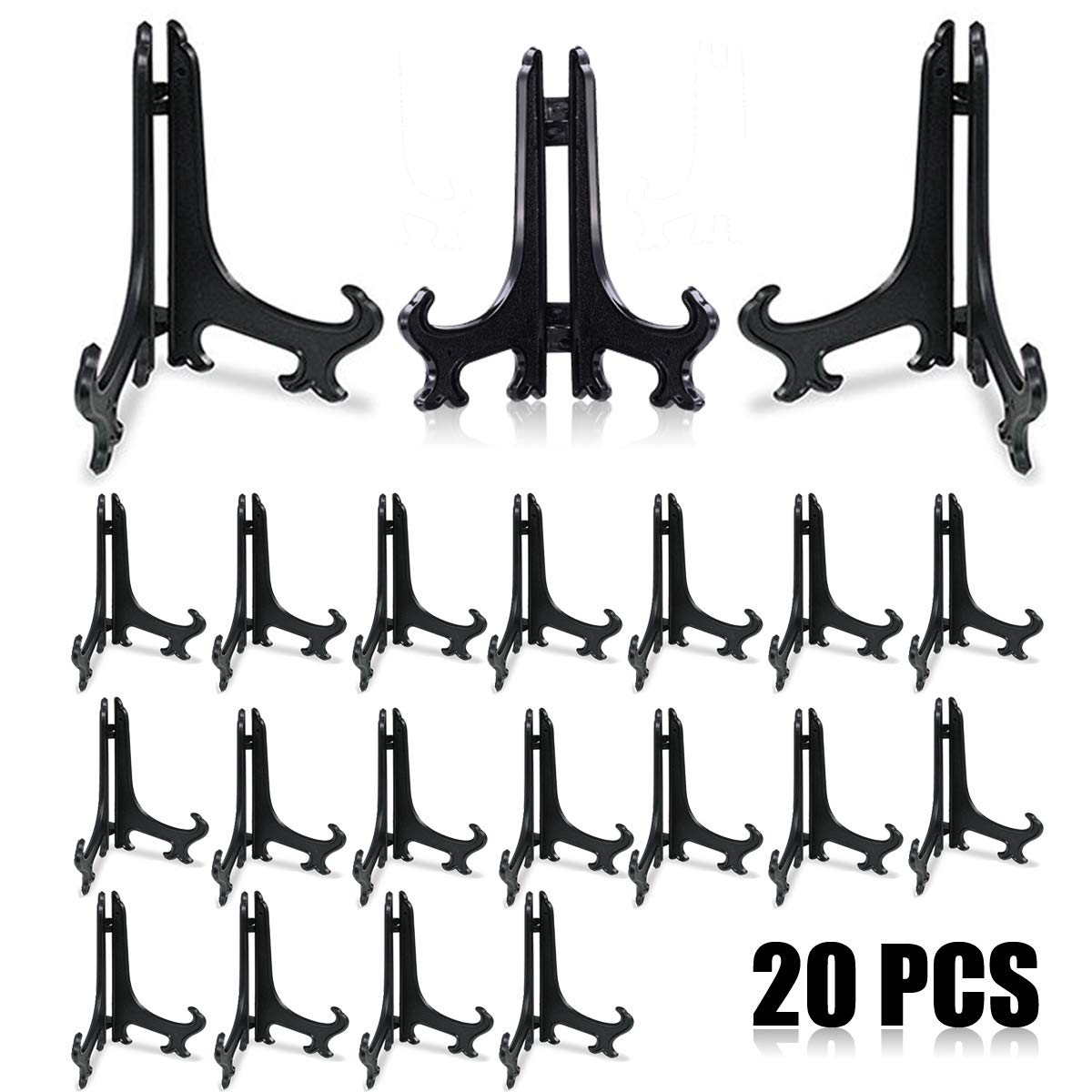 Amazon.com: Woohome 20 PCS 6 Inch Plastic Easels Plate Display Stands ...