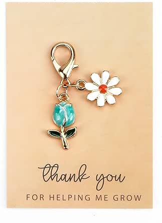 Amazon.com: Thank You Keychains Thank You for Helping Me Grow Keyring ...