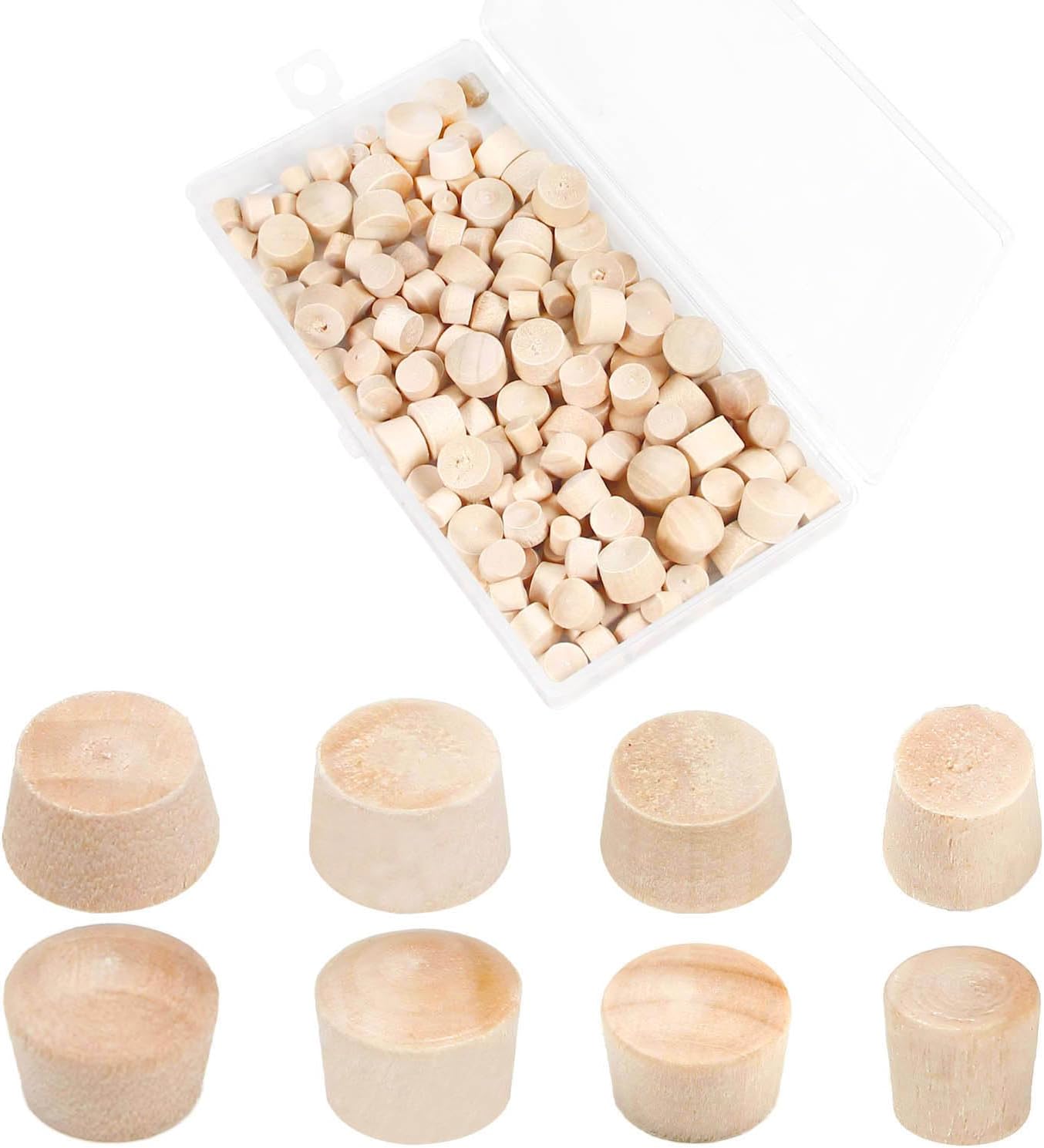 Amazon.com: Wood Plugs 3/4 inch, Screw Hole Plugs, Flat Head Wood Plugs ...