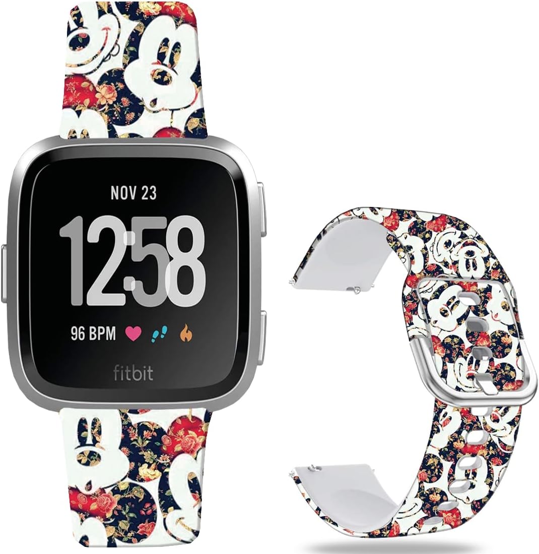 Amazon.com: Sjiangqiao Mouse Theme Bands - Compatible with Fitbit Versa ...