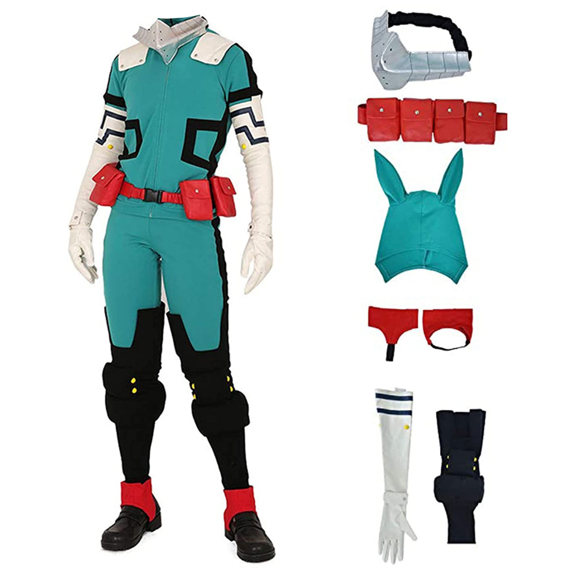 Midoriya Izuku Jumpsuit Cosplay Costume Anime MHA Series Outfit Unisex ...