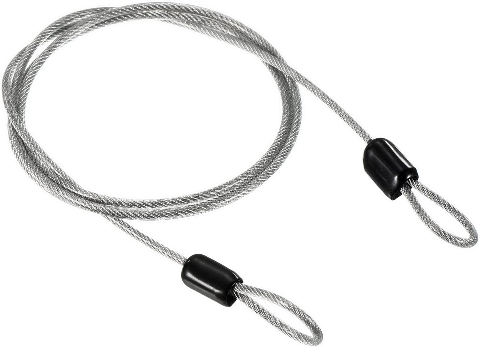 Hilka 70103300 3m x 4mm Security Cable with Lock - Silver : Amazon.co ...